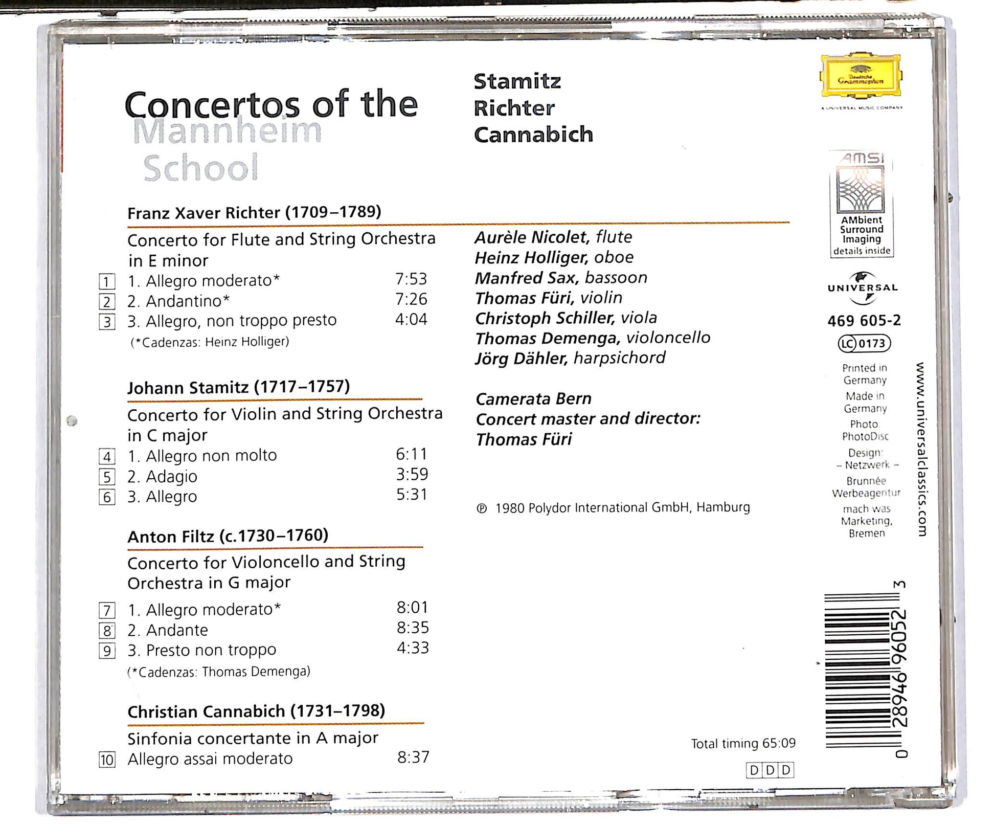 EBOND Concertos Of The Mannheim School CD CD038021 – Ebond